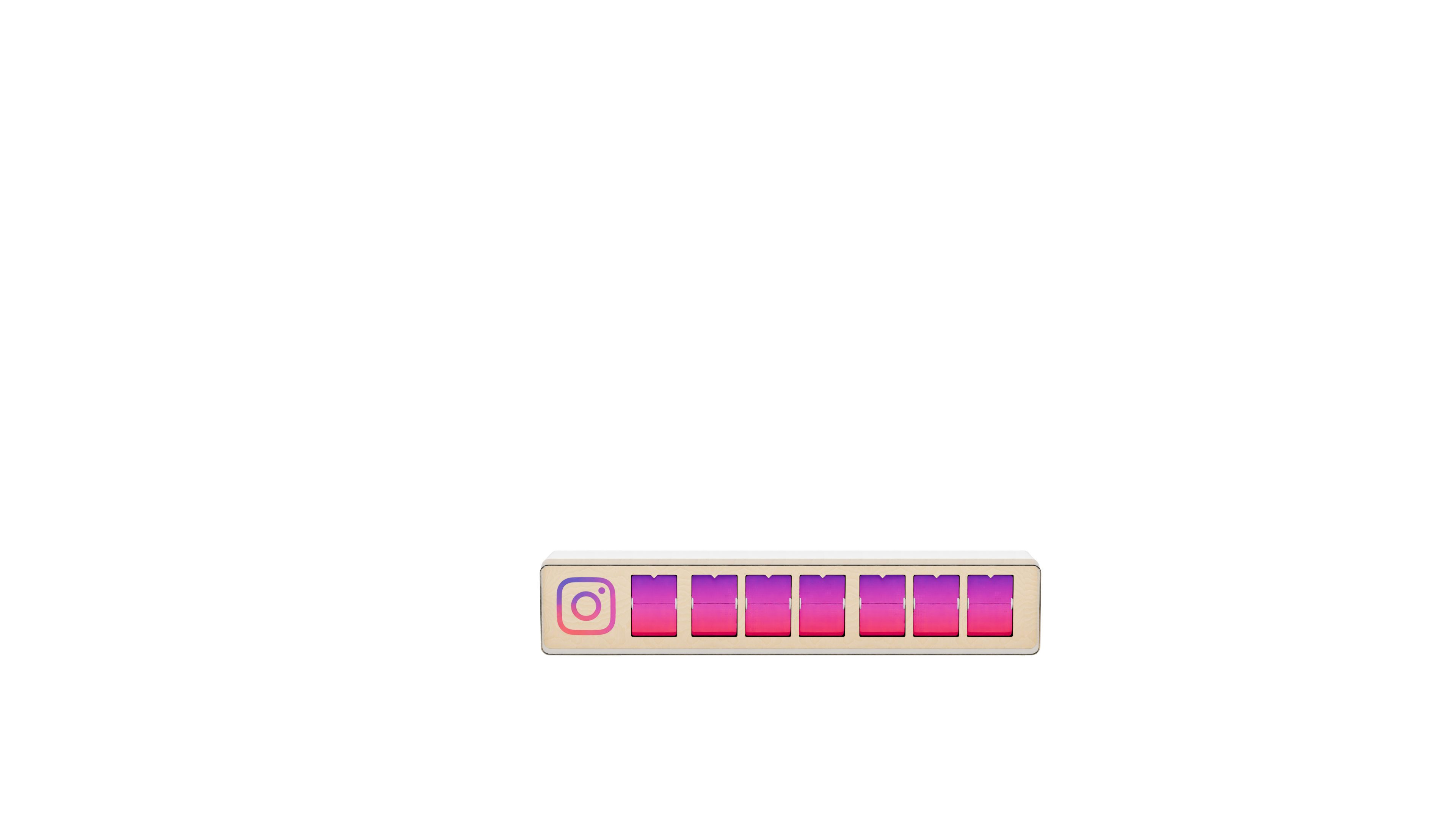 Smiirl. Discover - Instagram Counter, 7 Digits