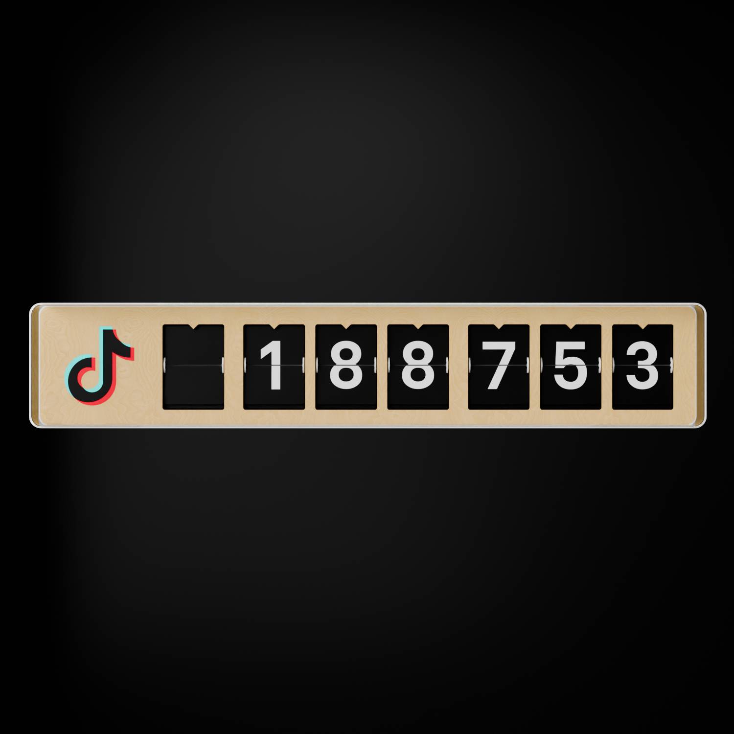 Smiirl. TikTok Counter 7-digit